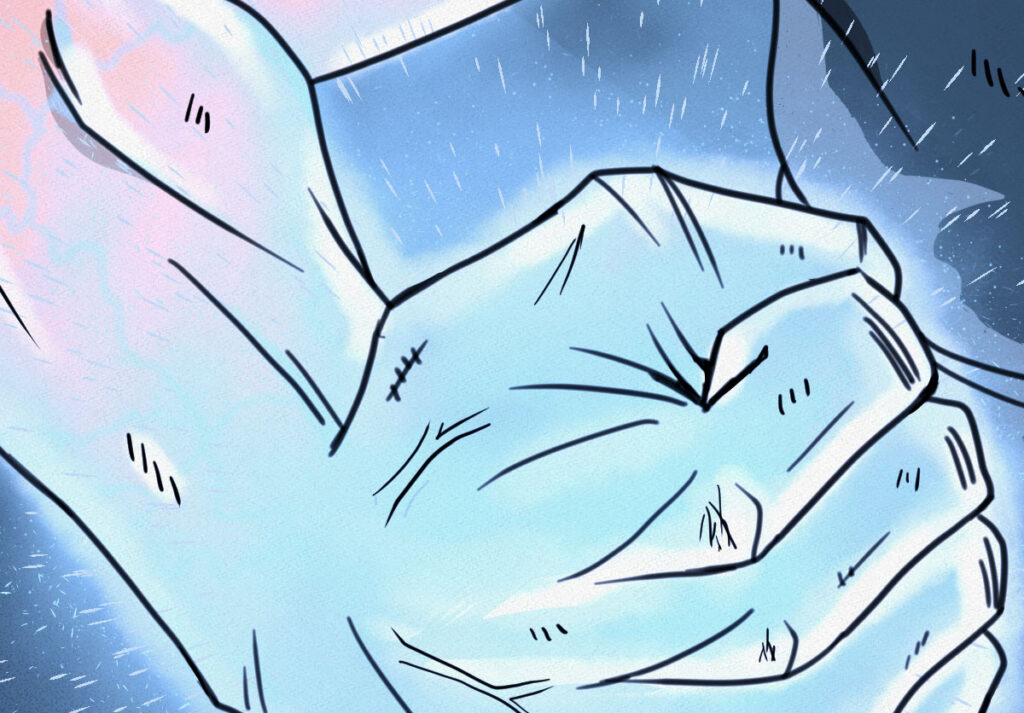 MAGIC FIST CHARGING - Fist illustration - DielenMeyers