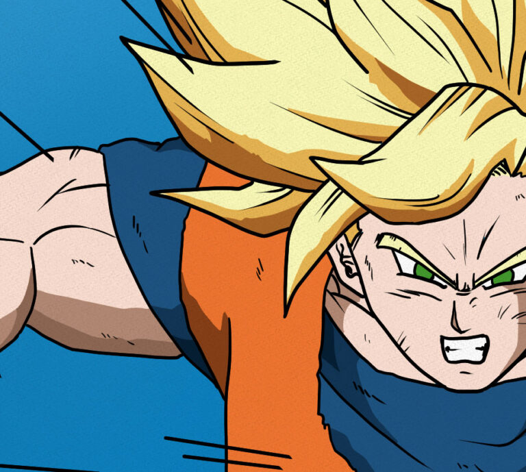 GOKU - FLY BACK - Goku illustration - DielenMeyers